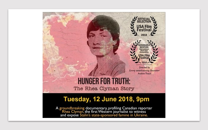 London: "Hunger for Truth: The Rhea Clyman Story” a film screening and ...