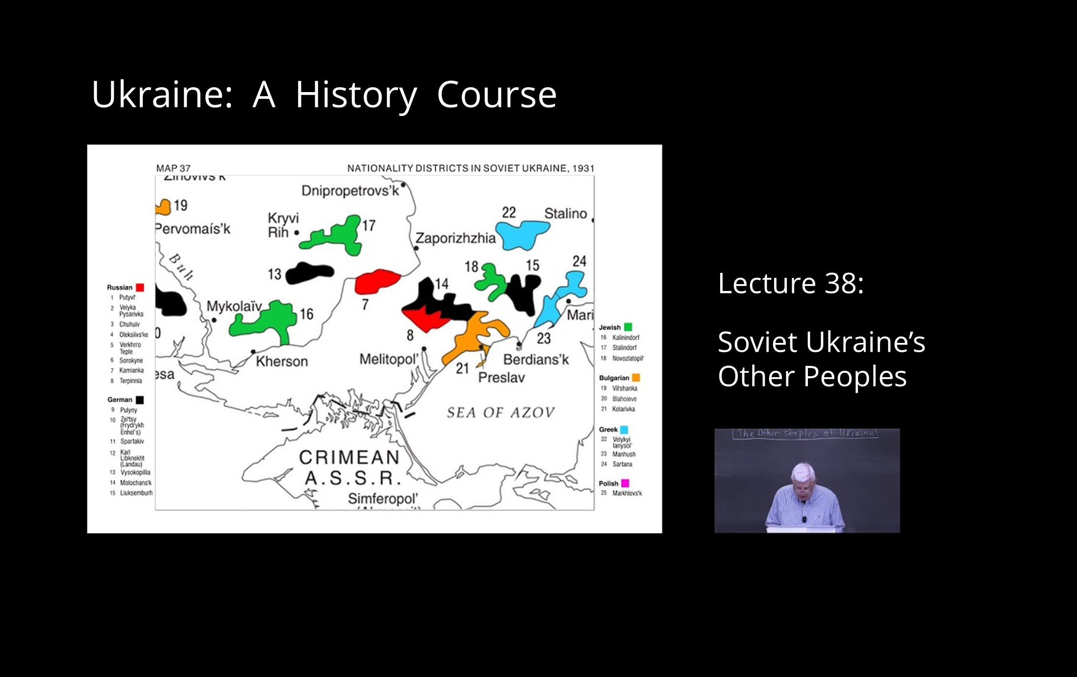 Lecture 38: Soviet Ukraine's Other Peoples - UJE - Ukrainian Jewish ...
